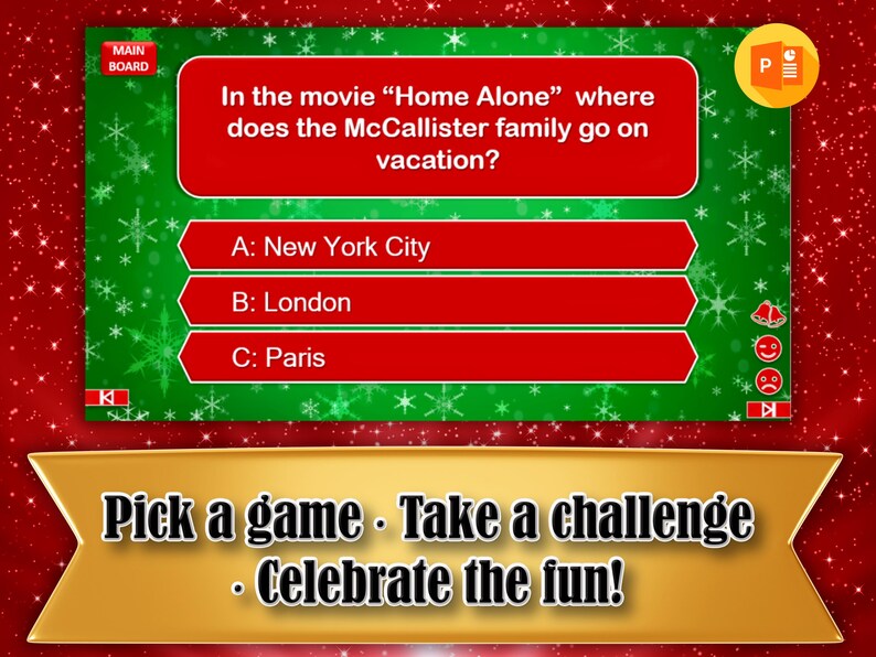 Christmas Powerpoint Party Games Zoom or in Person Gathering Pub Trivia ...