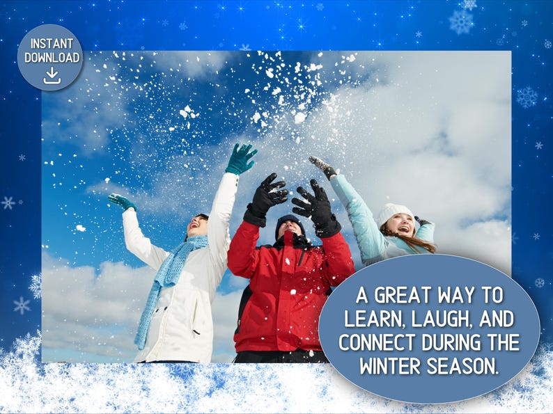 Winter Which Came First Game, December January Trivia Games Snow Day ...
