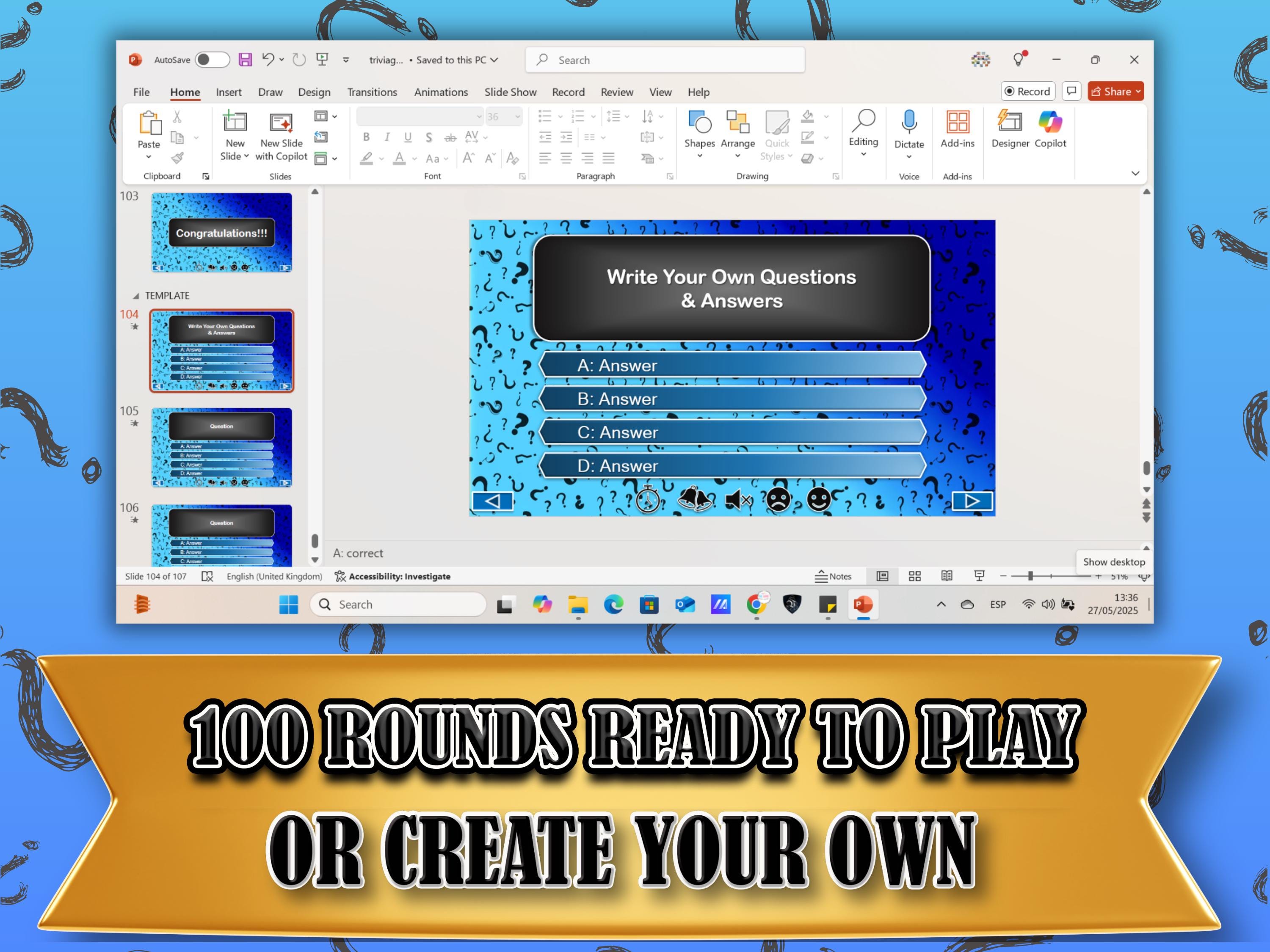 Powerpoint Trivia Games Trivia Night Games Trivia Powerpoint General ...