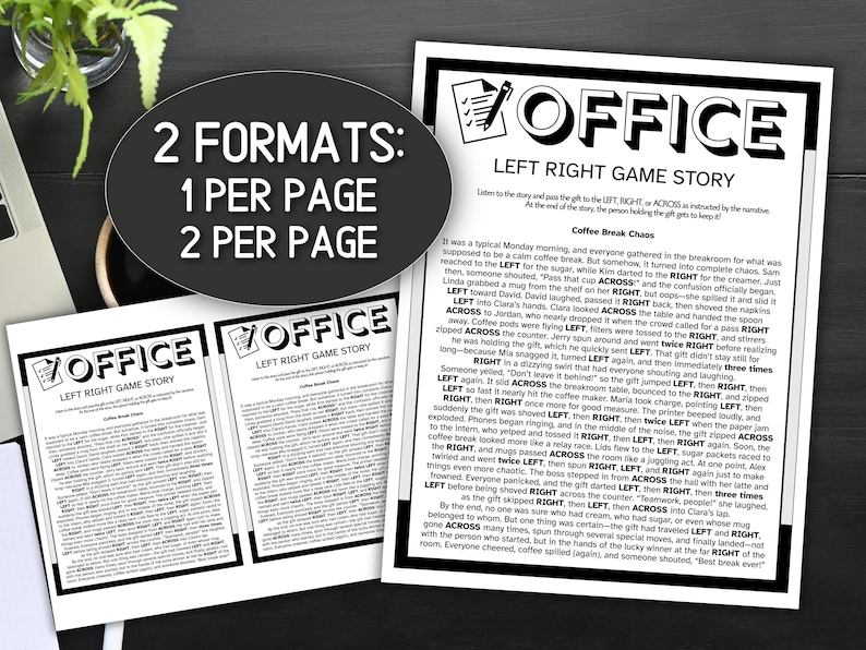 Office Left Right Game for Teambuilding, Work Games for Large Groups ...