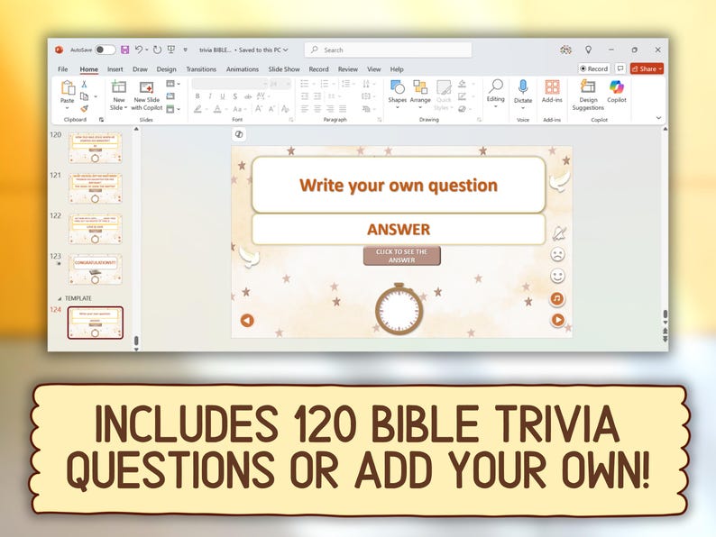 Bible Trivia Game Powerpoint Template, Bible Quiz Questions Sunday ...
