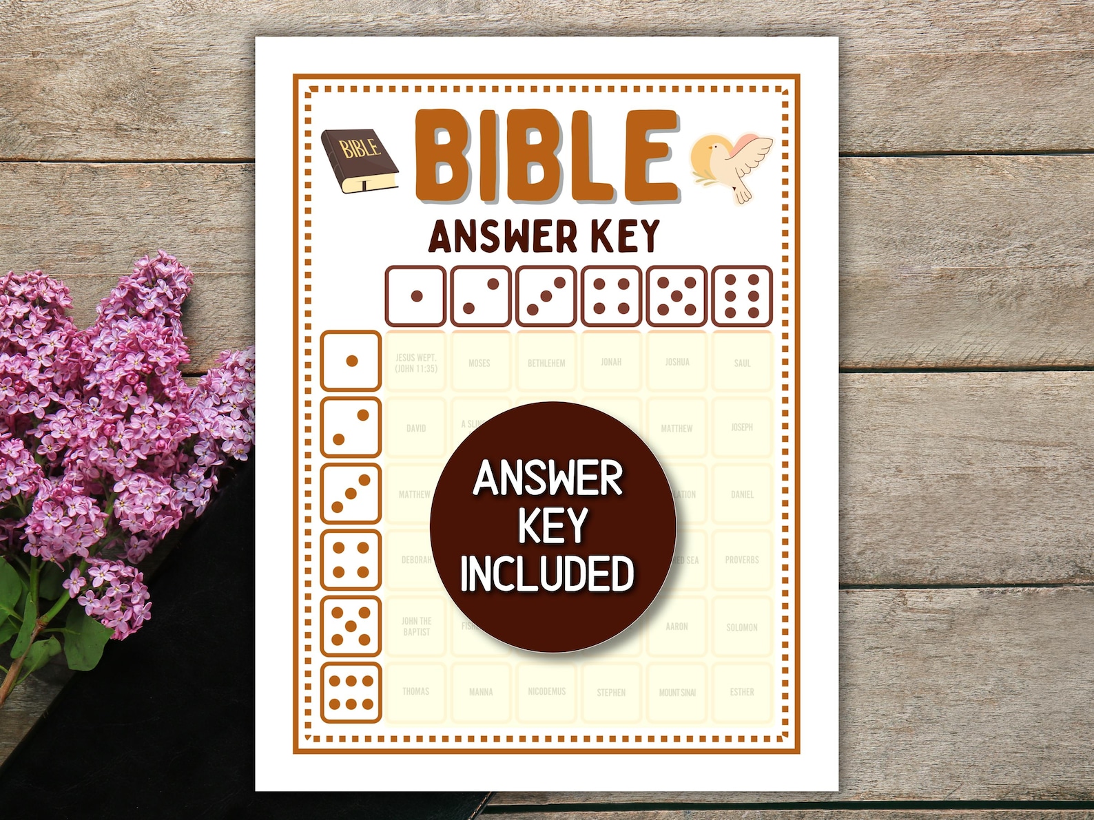 Dice Game Quiz Ice Breakers Bible Edition Christian Kids Ladies Retreat ...