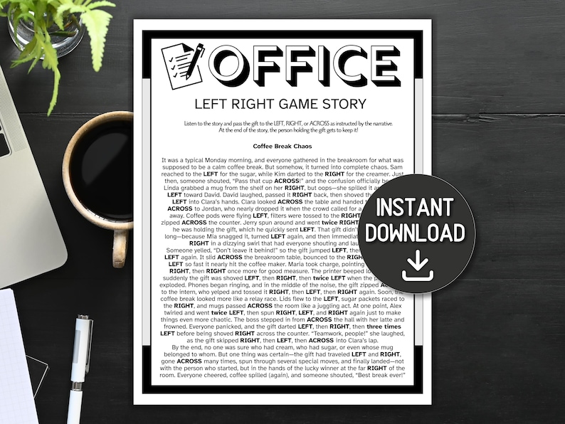 Office Left Right Game for Teambuilding, Work Games for Large Groups ...