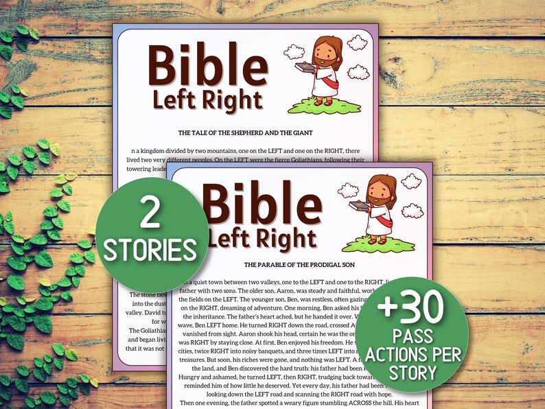 Bible Left Right Game, Blessing Right Bible Games Printable Church ...