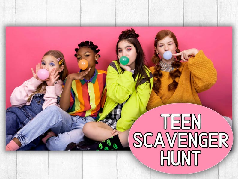 Teen Girl Scavenger Hunt Party, Teen Scavenger Hunt Clues Scavenger ...