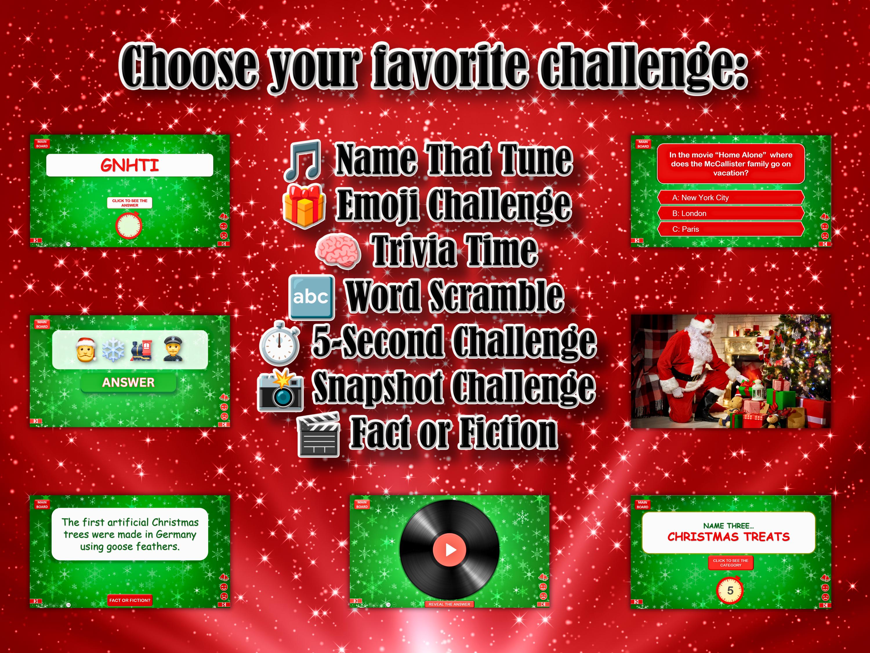 Christmas Powerpoint Party Games Zoom or in Person Gathering Pub Trivia ...