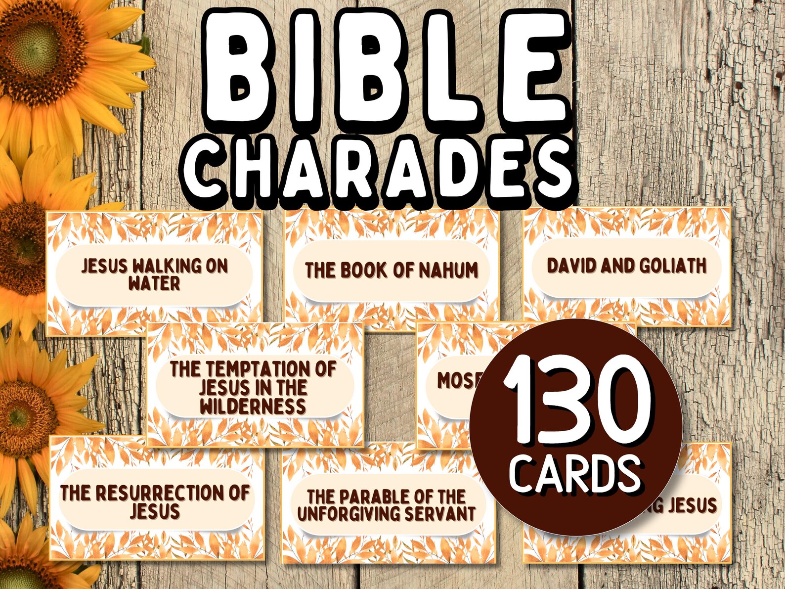 Bible Charades for Adults Church Games Charades Printable Bible Games ...