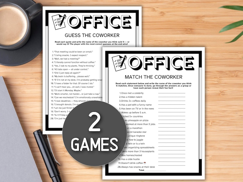 Guess the Coworker Game, Printable Office Quiz How Well Do You Know the ...