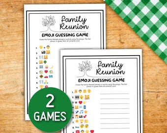 Family Reunion Emoji Pictionary | Family Reunion Emoji Game | Family ...