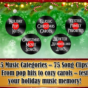 Christmas Name That Tune Game, Powerpoint Guess the Holiday Song Xmas ...