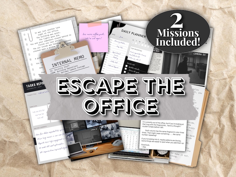 Team Building Escape Room Office Activity for Adults Printable Teachers ...