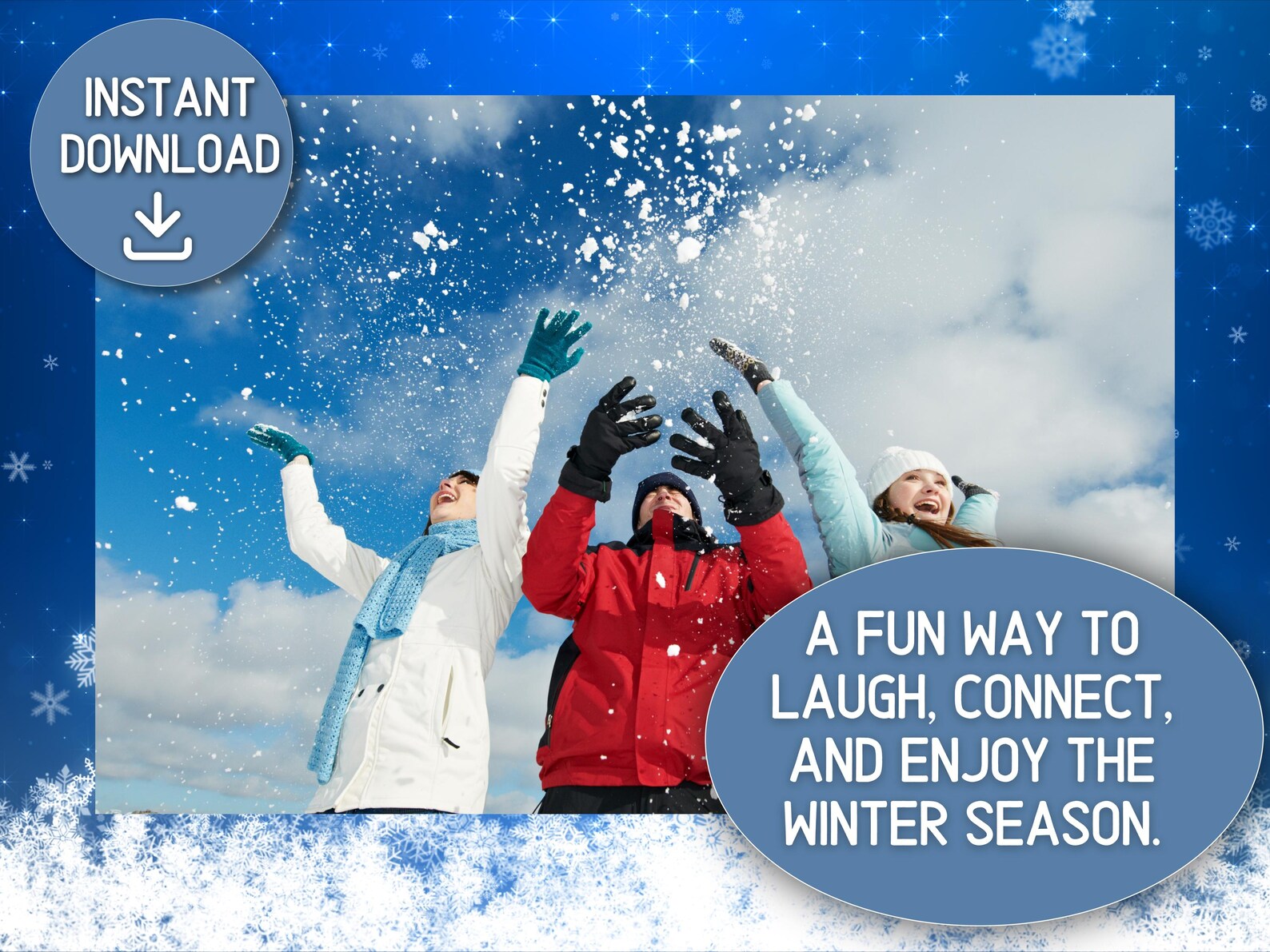 Winter Left Right Game Printable, Pass the Gift Exchange Office Holiday ...