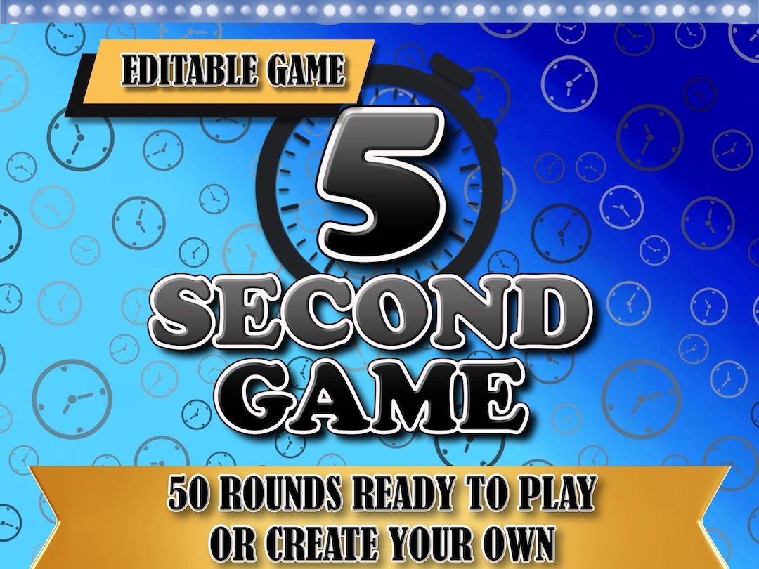 Virtual 5 Second Game for Zoom | Powerpoint Game for Work Falimy ...