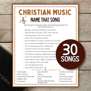 Name That Tune Christian Song, Bible Quiz on Hymns Christian Name That ...