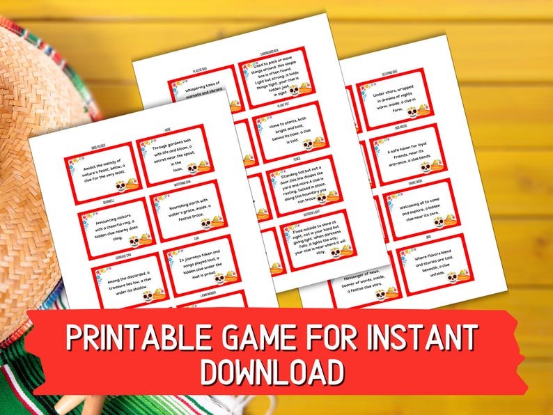 Cinco De Mayo Scavenger Hunt Printable Party Game Teens Adults - Etsy