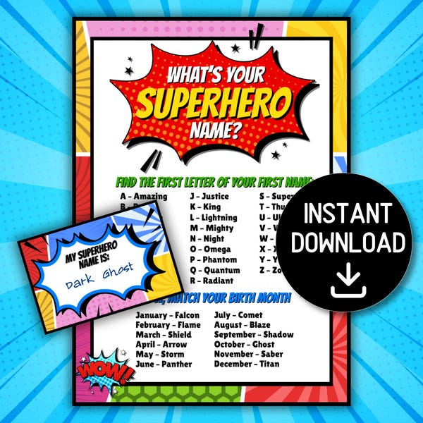 Super Hero Favors - Etsy