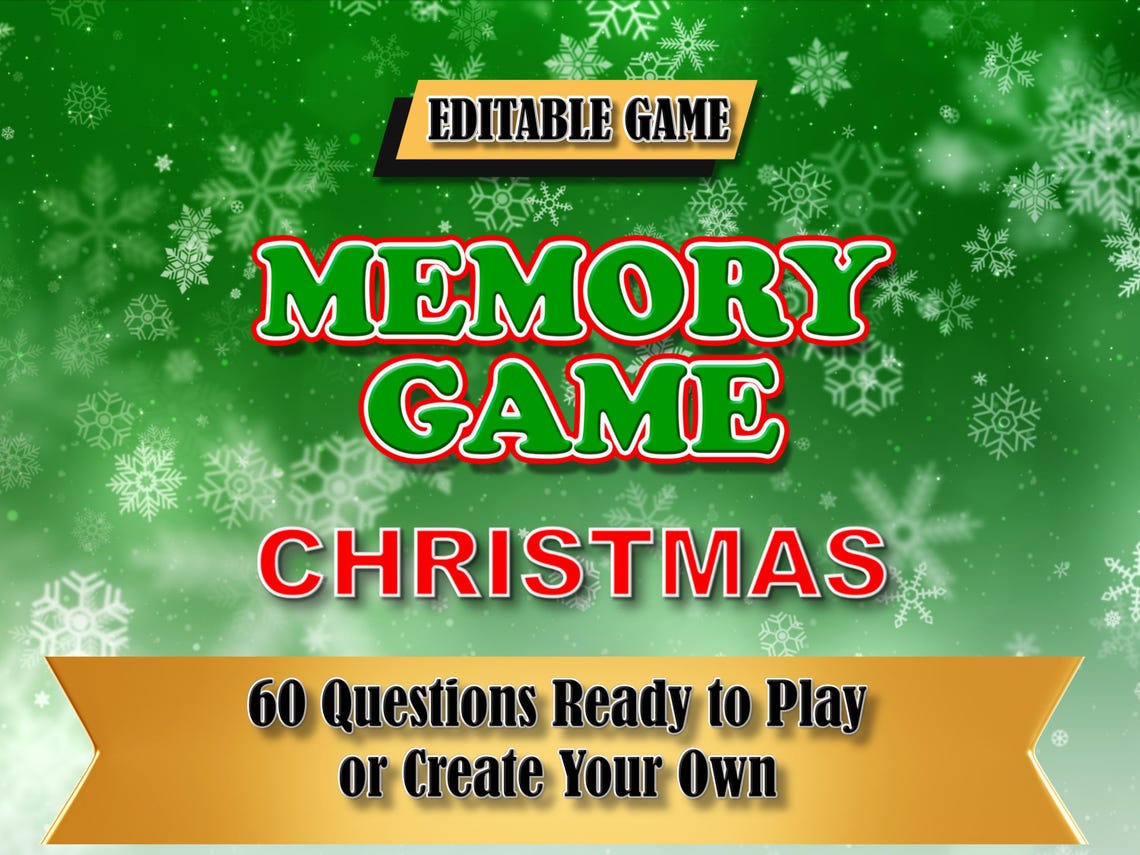 Memory Game Christmas Powerpoint Virtual Game Pictures Memorize Game ...
