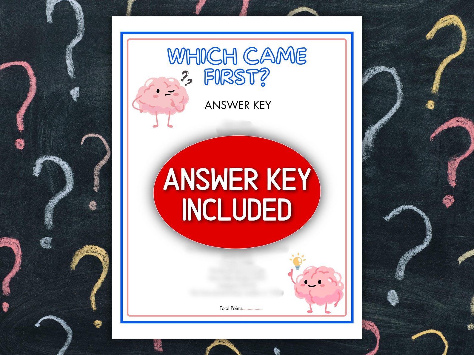 Which Came First Trivia Game, Printable Quiz Sheets Work Office Ice ...
