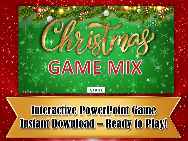 Christmas Powerpoint Party Games Zoom or in Person Gathering Pub Trivia ...
