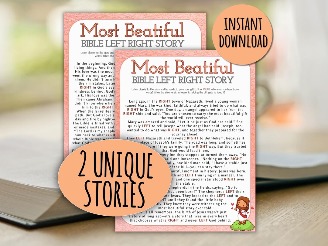 Bible Left Right Game | Sunday School | Church Activities | Bible Games ...