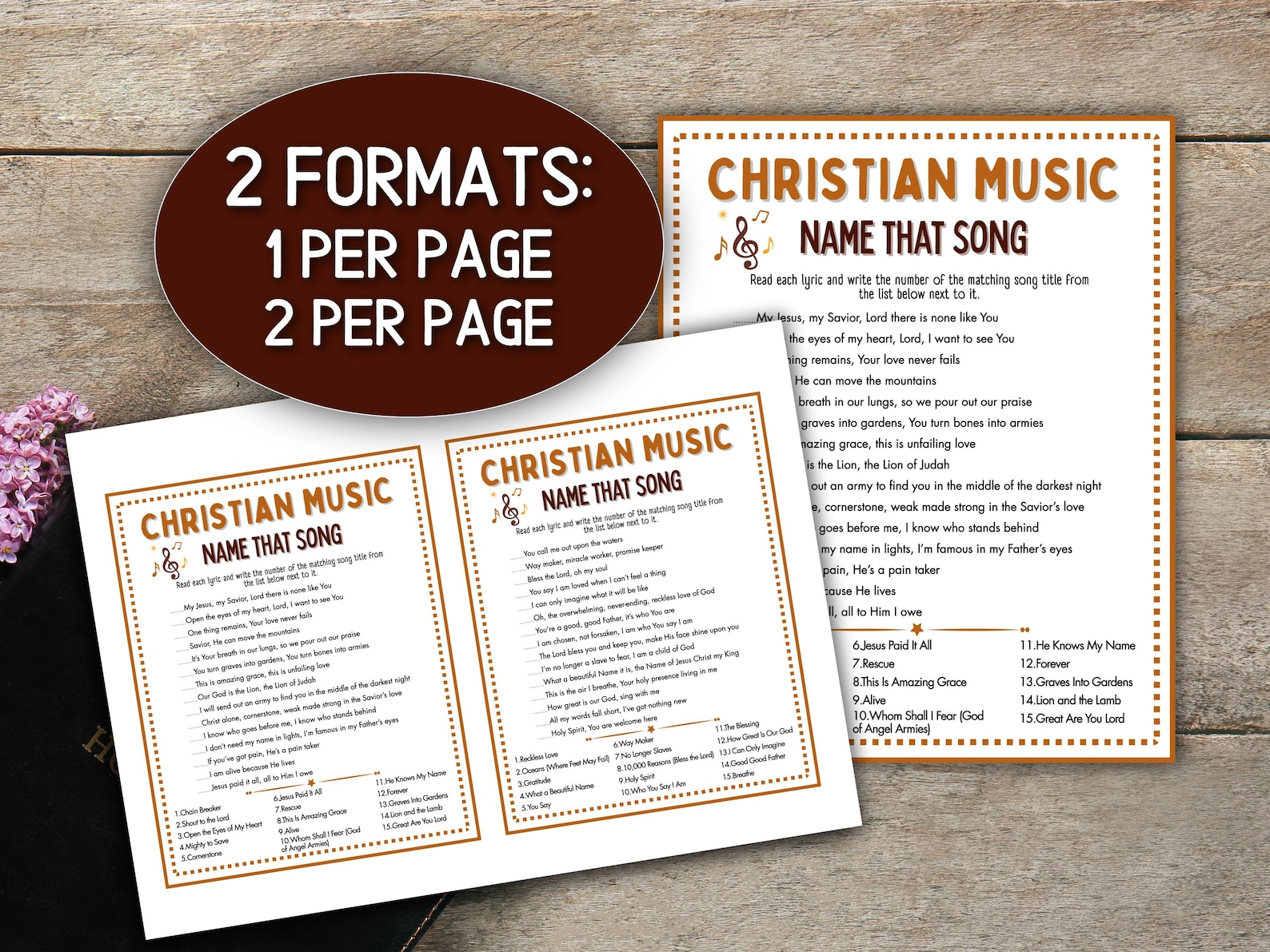 Name That Tune Christian Song, Bible Quiz on Hymns Christian Name That ...