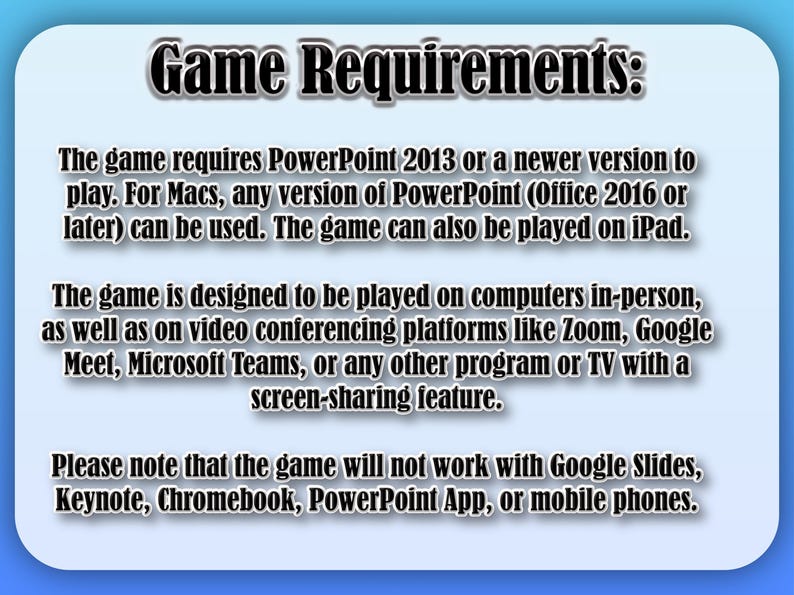 Virtual Scavenger Hunt Powerpoint, Party Game Virtual Scavenger Work ...