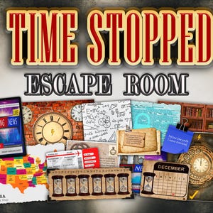 Escape Room for Adults Printable, Escape Room Teens Time Escape Room ...
