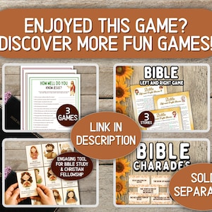 Bible Bingo Cards 30 Bible Character Bingo Cards for Kids Teen and ...