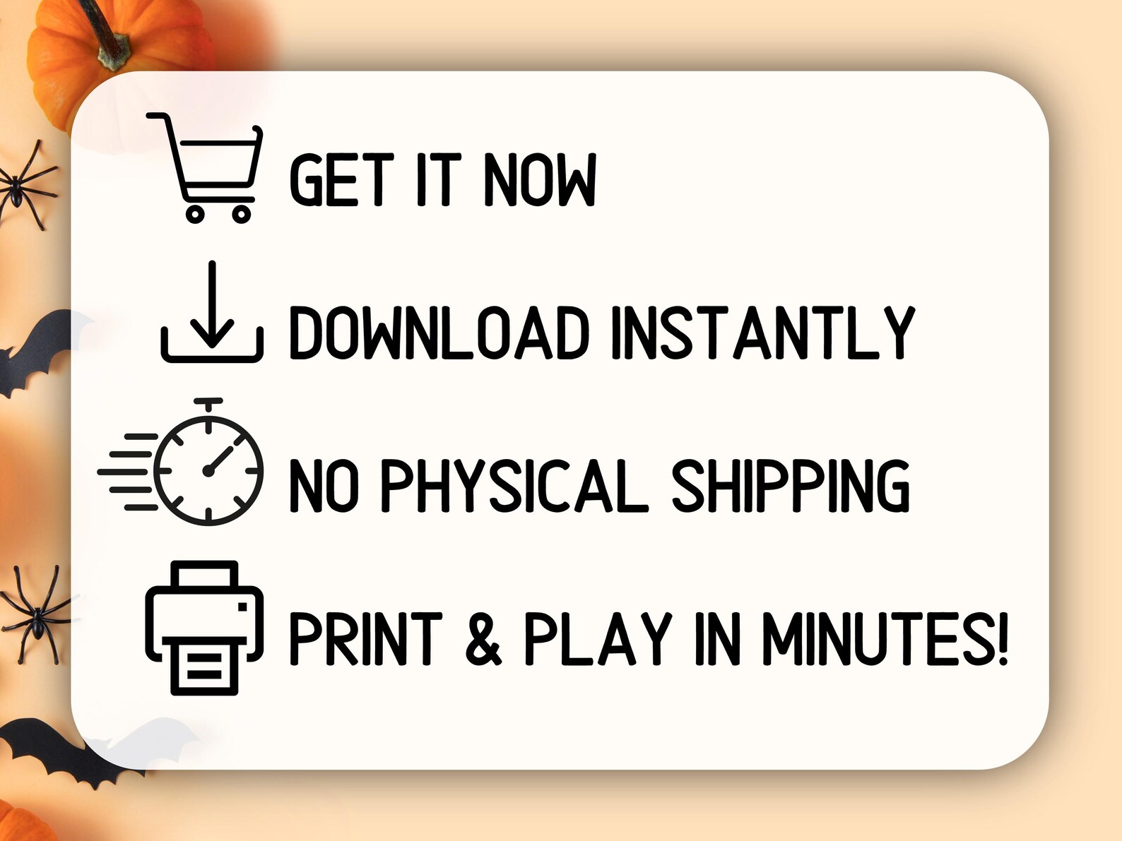 Baby Boo Bingo Halloween Baby Shower Game Little Pumpkin Printable ...