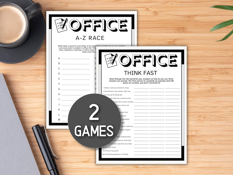 Think Fast Team Building Games, Work Quick Fast Office Party Game PDF ...