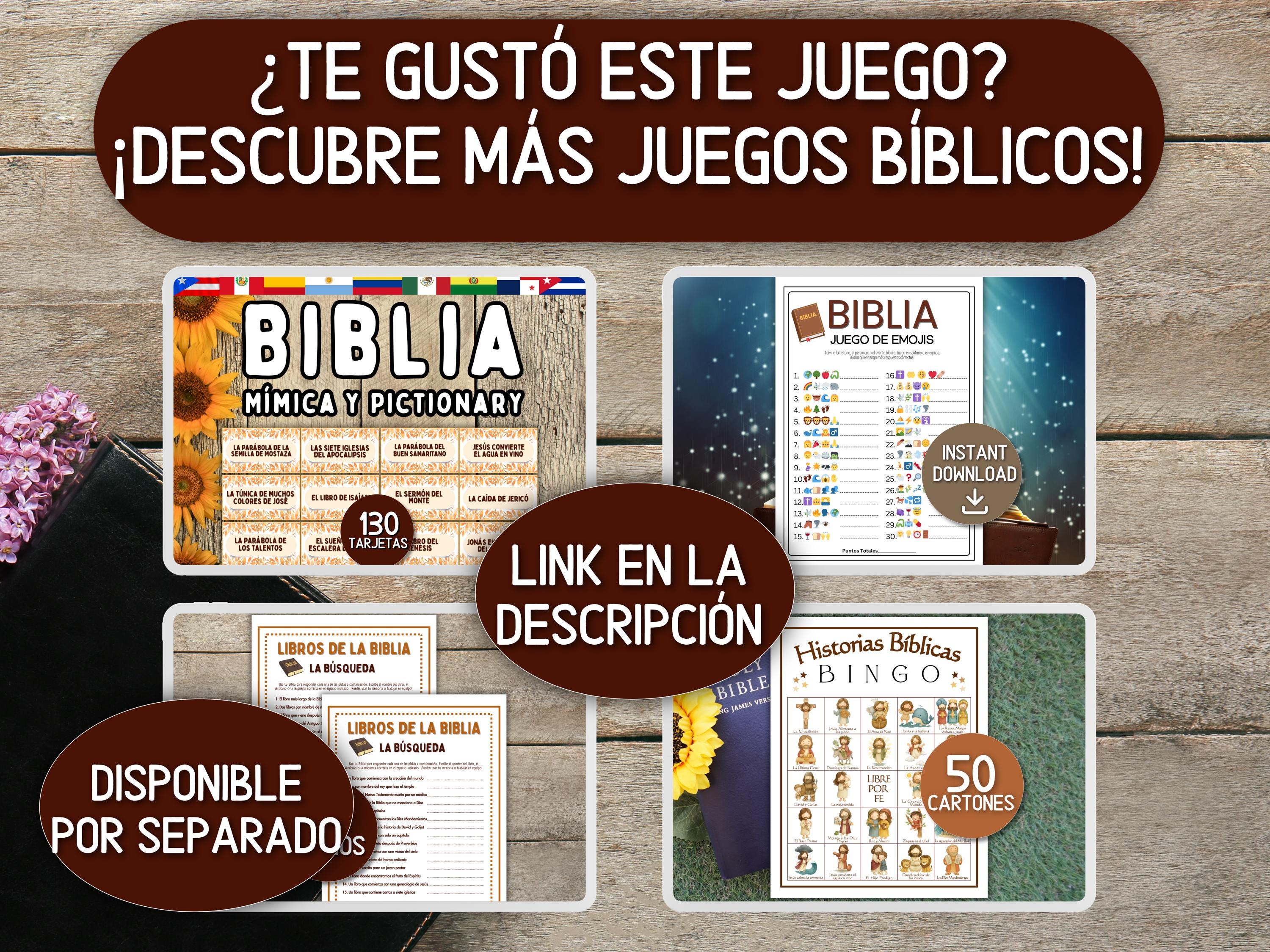 Spanish Bible Game: Christian Activity for Kids & Adults - Etsy