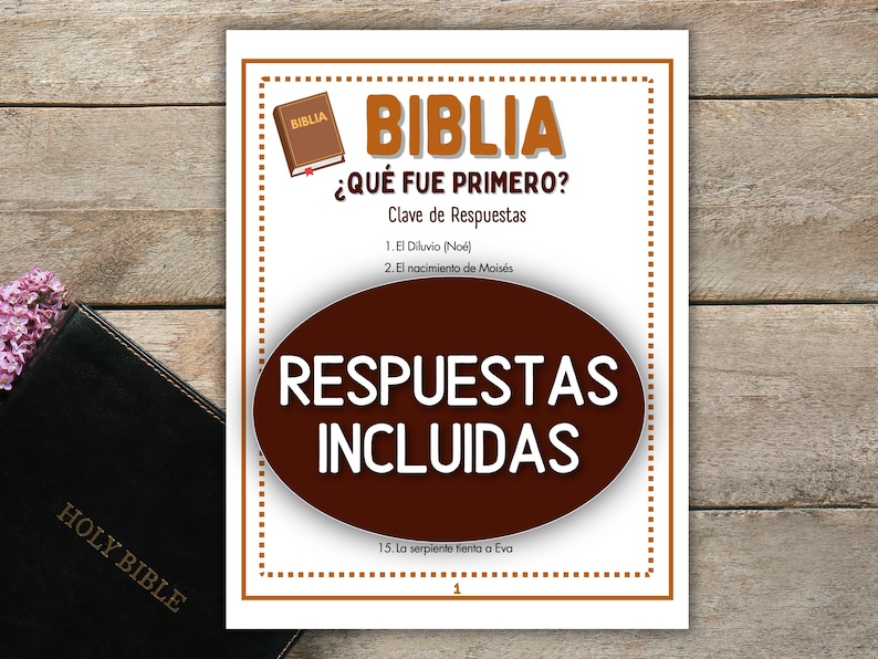 Spanish Bible Game: Christian Activity for Kids & Adults - Etsy