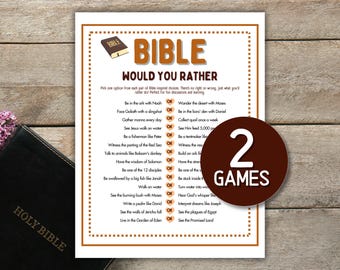 Printable Bible Game: Would You Rather - Church Activity (PDF) - Etsy