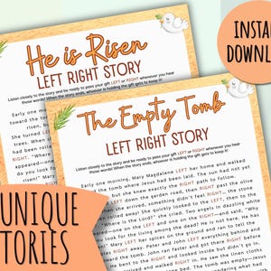 He is Risen Left Right Game | Bible Games | Holy Week Games | Easter ...