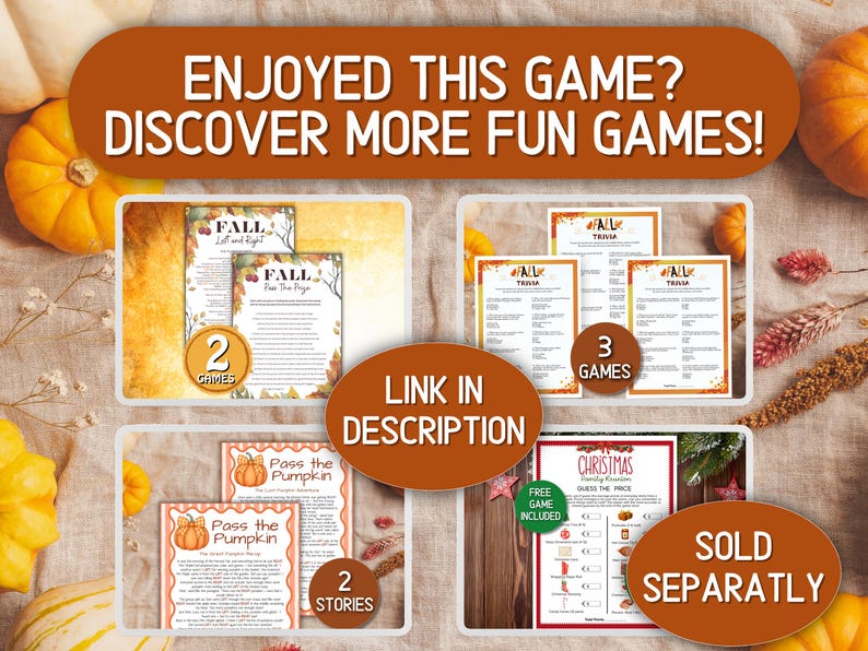 Fall Bingo Cards Printable, Bingo Cards Autumn Bingo Kids & Adults Fall ...