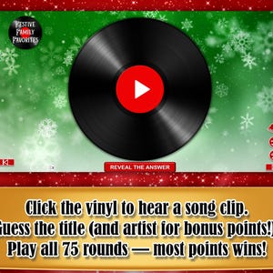 Christmas Name That Tune Game, Powerpoint Guess the Holiday Song Xmas ...