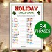 Holiday Emoji Game Printable, Trivia Xmas Answer Key Christmas Emoji ...