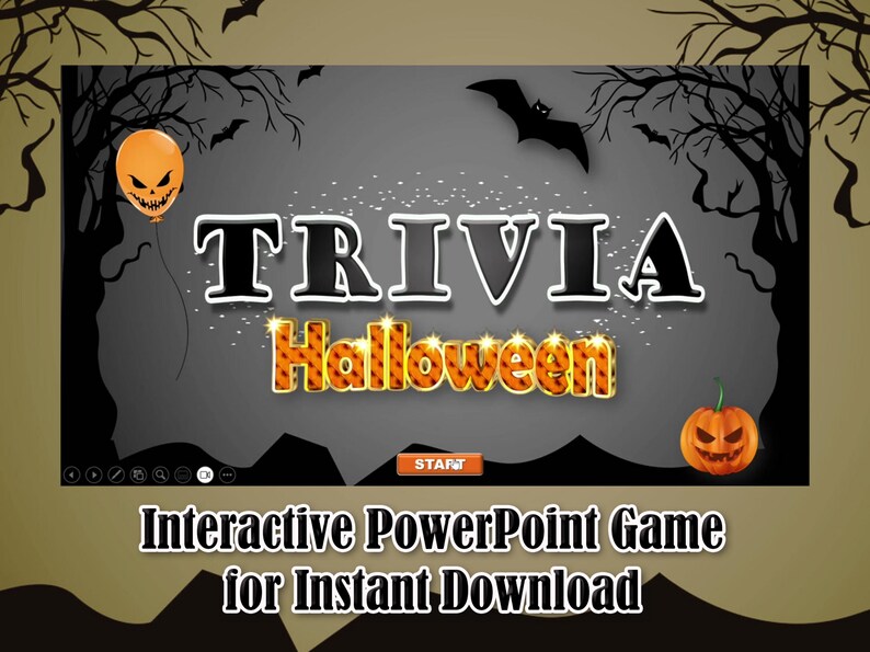 Halloween Trivia Powerpoint Game, Virtual Game Work Zoom Classroom Game ...