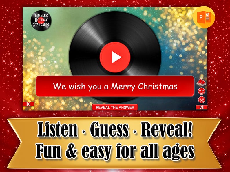 Holiday Guess the Tune Game Powerpoint, Christmas Song Guess Music ...