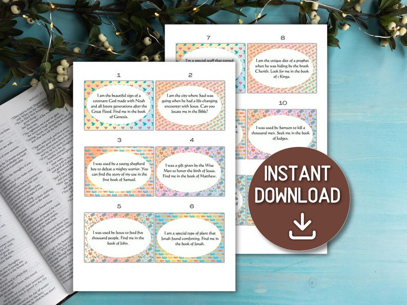 Bible Verse Scavenger Hunt, Church Christian Activity Verses Hunt Bible ...