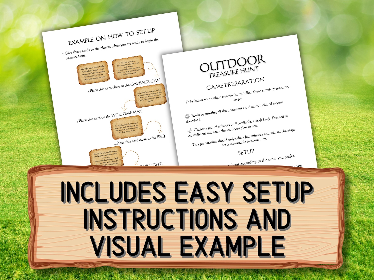 Outdoor Scavenger Hunt For Kids Printable Outdoor Treasure Hunt For