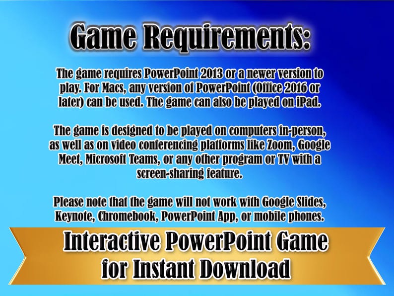 Virtual 5 Second Game for Zoom | Powerpoint Game for Work Falimy ...