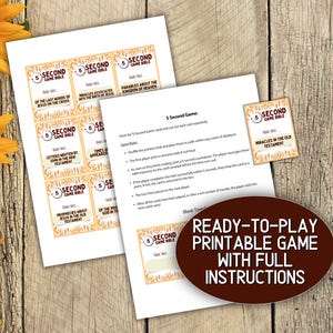 5 Second Game Bible Printable Games for Church Groups Biblical Edition ...