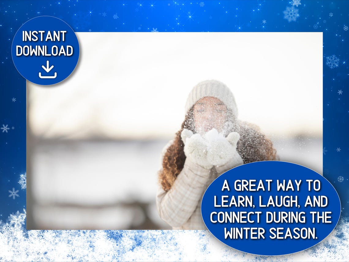 Winter Trivia Game, January Quiz Snow Day Activity Winter Wonderland ...