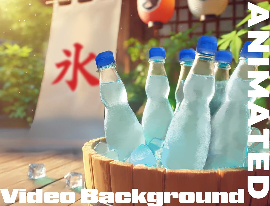 ANIMATED BACKGROUND | Japanese Ramune Soda Aesthetic | Cozy Lofi Anime ...