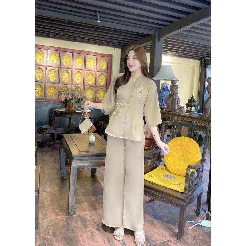 Pre-made Ao Dai Viet Nam - Buddhist Temple Wear – Women's Buddhist ...