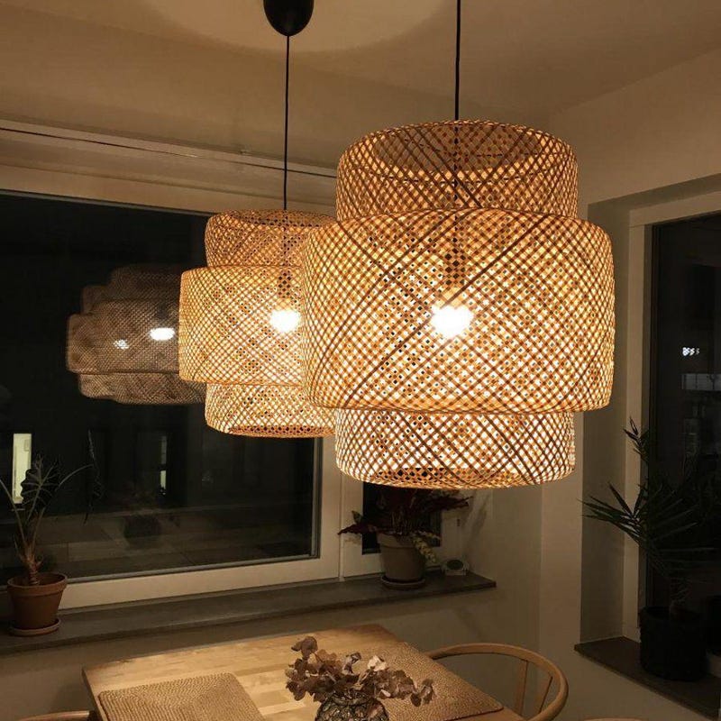 Woven Pendant Light - Etsy