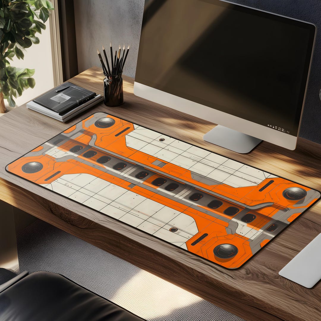 Futuristic Desk Mat | Gaming Mouse Pad | Computer Accessories | Office ...