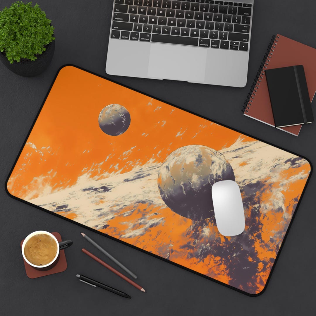 Cosmic Desk Mat, Space-themed Desk Pad, Gamers Gift, Office Decor ...