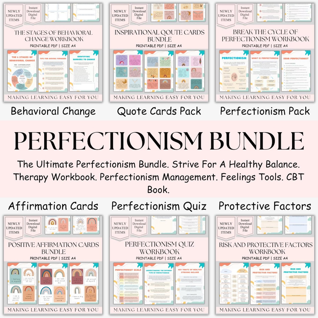 The Ultimate Perfectionism Bundle. Strive for A Healthy Balance ...